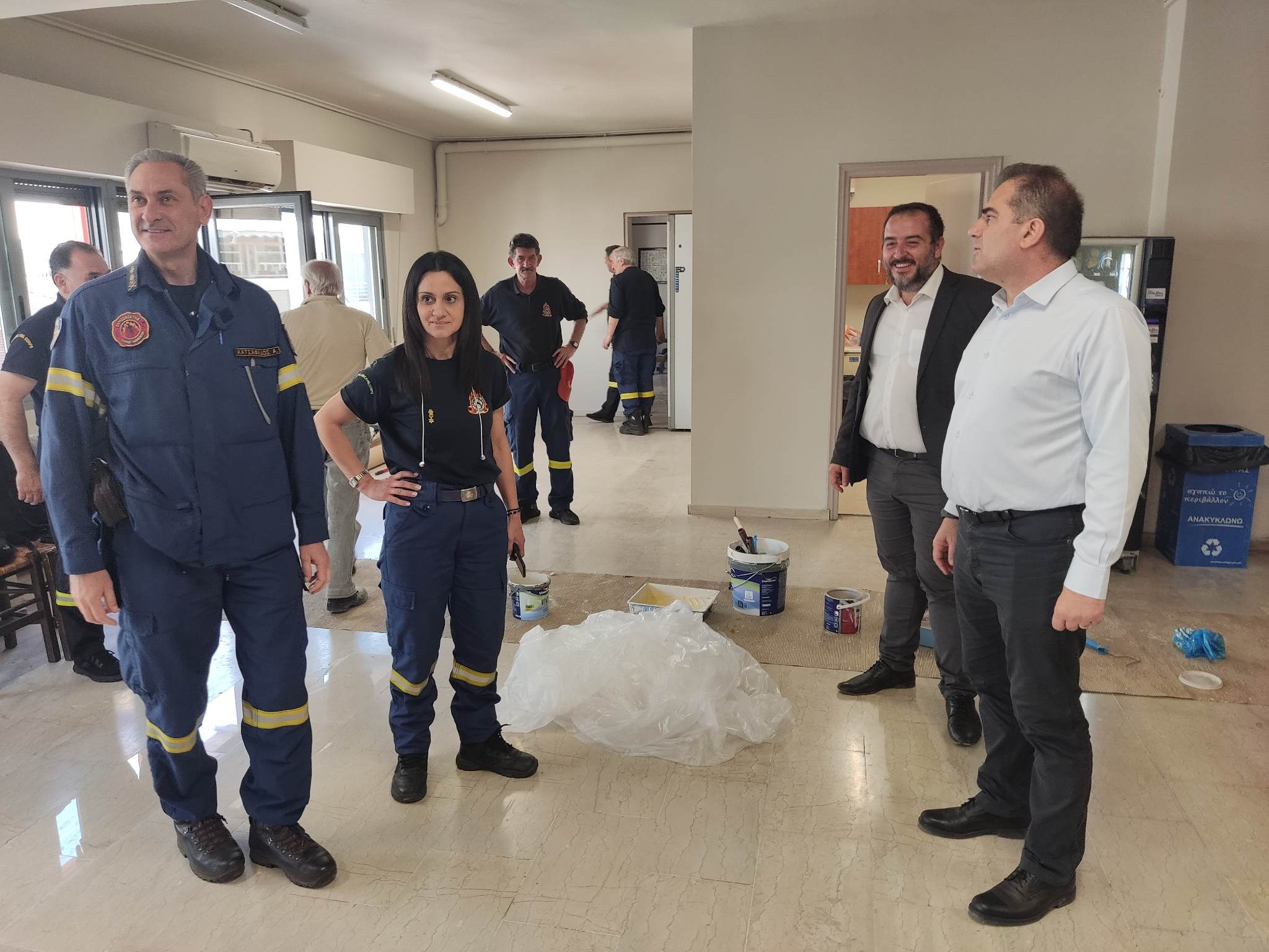 Ο Δήμαρχος στην Πυροσβεστική Υπηρεσία Καλαμάτας | MessiniaNews